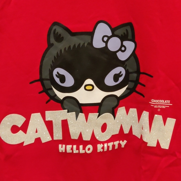 Hello Kitty x CHOCOOLATE | Tops | Hello Kitty X Chocoolate Red Tshirt ...